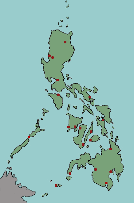 Philippine Map With Provinces And Cities